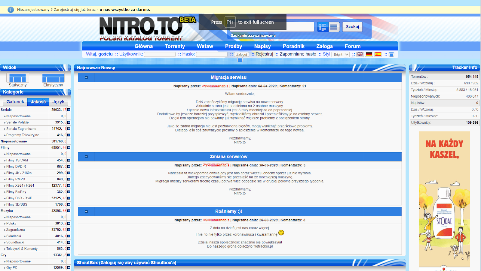 Top 12 stron z torrentami, które są bezpieczne w Październik 2022